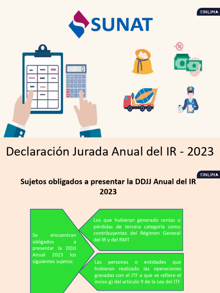 DDJJ Anual Del IR 2023 | Descargar gratis PDF | Contabilidad | Impuesto sobre la renta