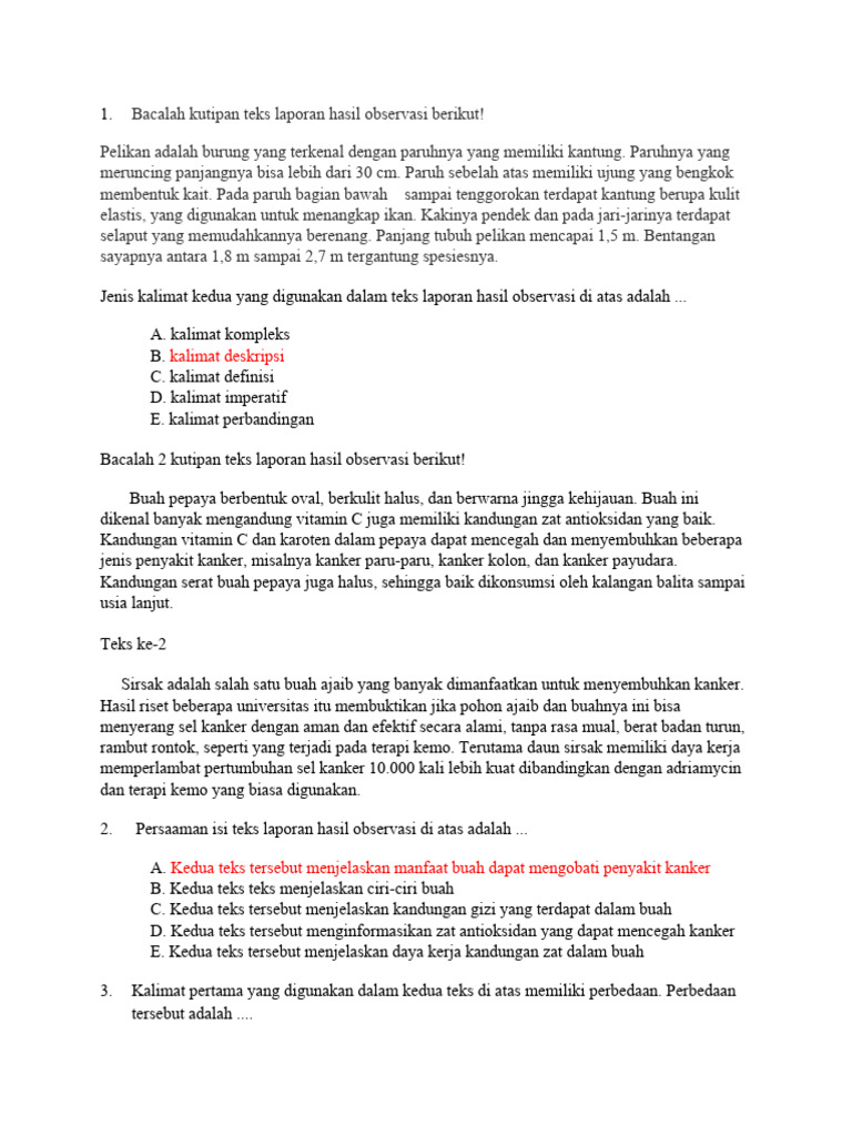 Soal Uts KLS X | PDF