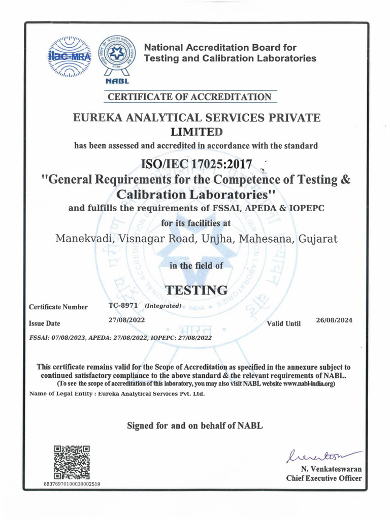 Certificate TC-8971 Integrated PDF | PDF