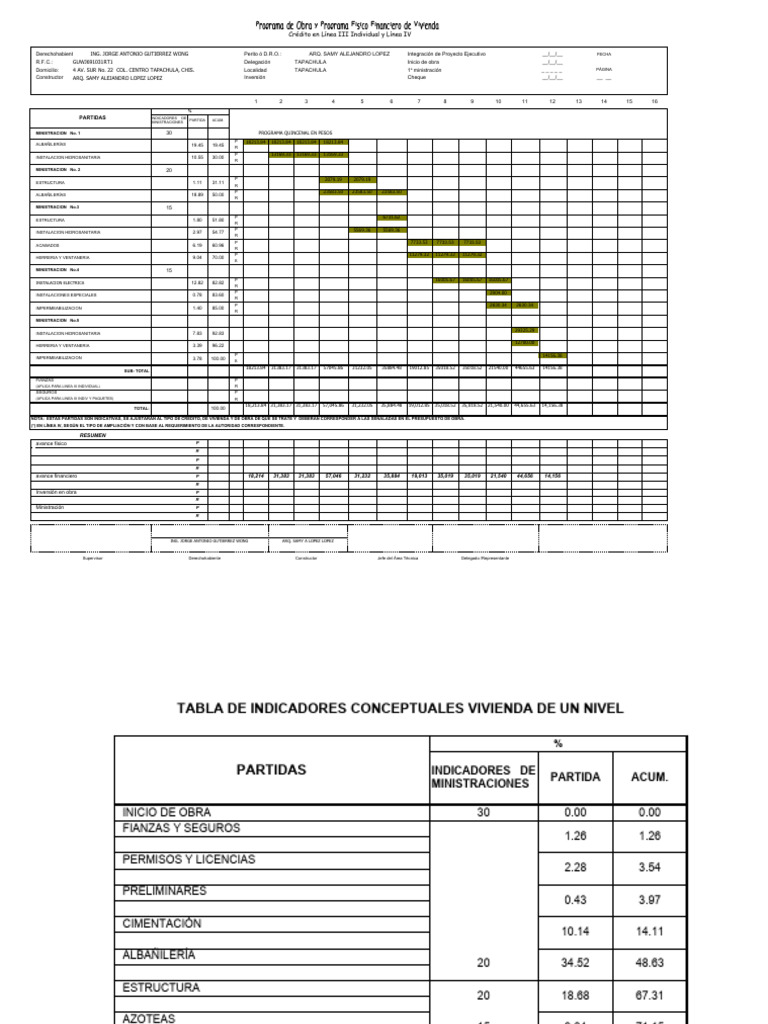 199976272 Programa de Obra Wong | PDF
