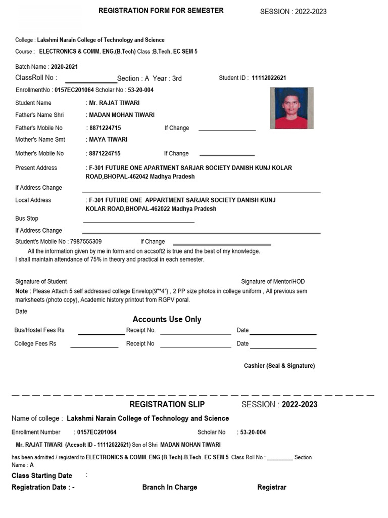 5th Registration | PDF