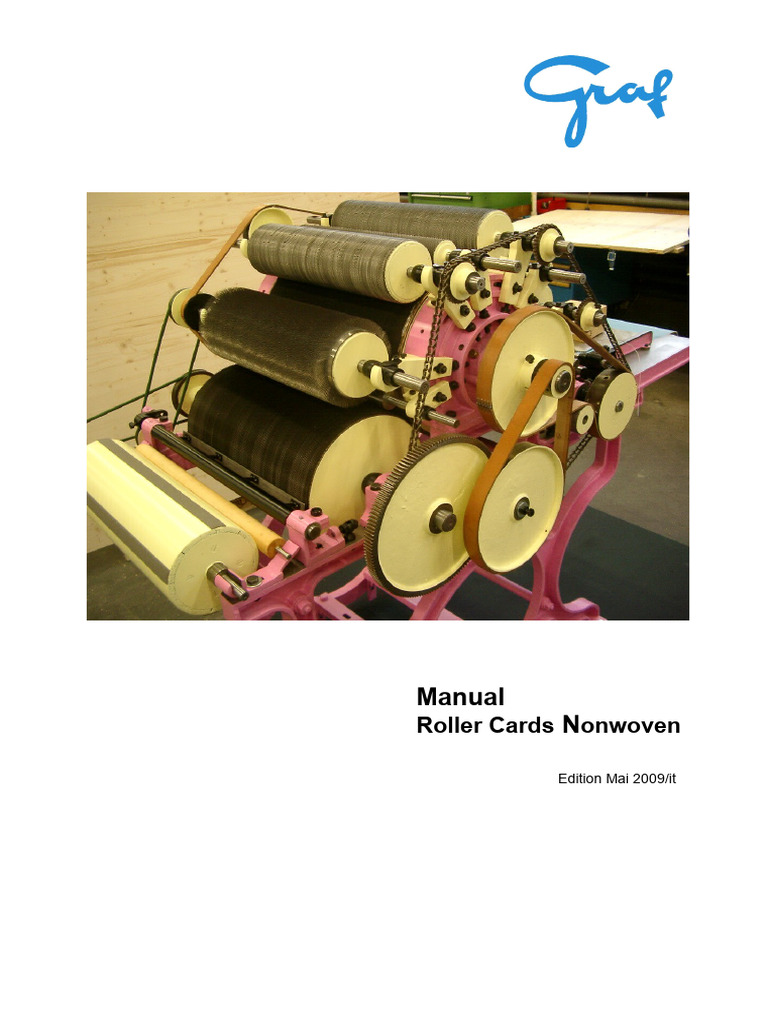 Manual Roller Card Nonwoven 052009-E Graff | PDF | Textiles | Nonwoven ...