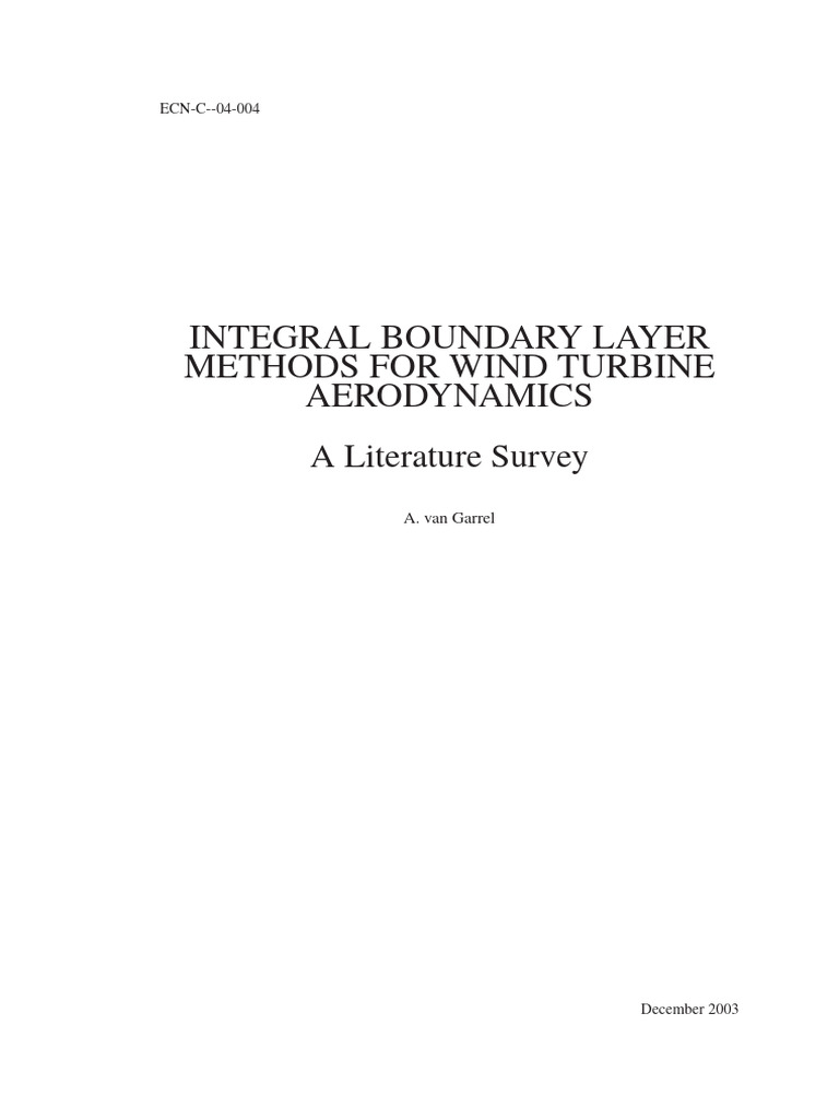 Wind Turbine Aerodynamics Survey | PDF | Boundary Layer | Fluid Dynamics