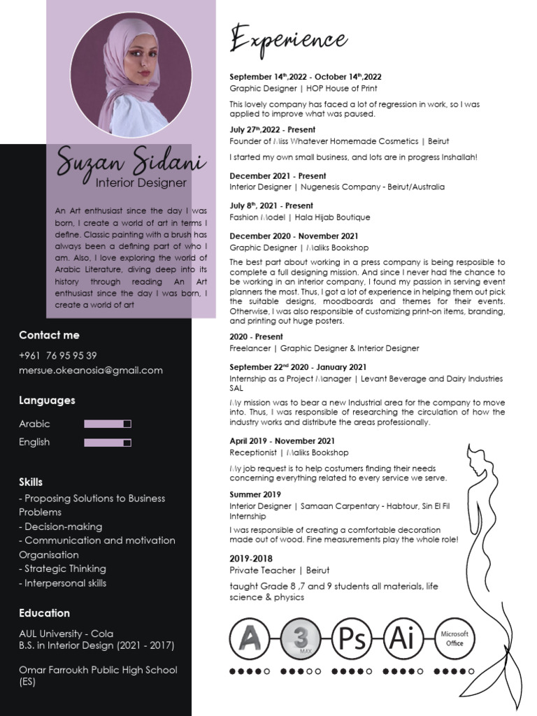 Suzan Sidani CV Compressed New | PDF