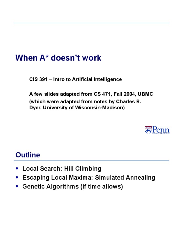 Hill Climbing 1st in Class | PDF | Genetic Algorithm | Genetics