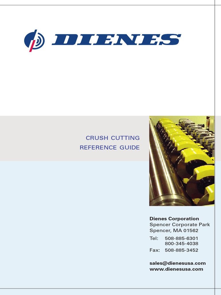 Crush Cutting Reference Guide | PDF | Blade | Knife