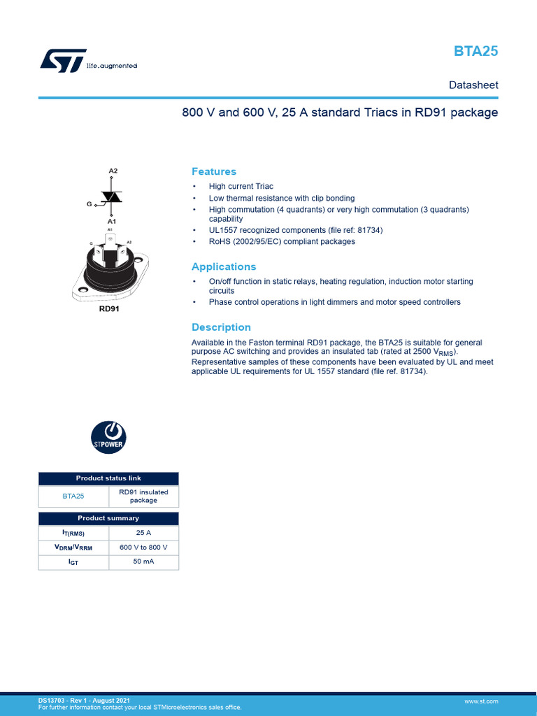 Bta 25 | Download Free PDF | Electronic Engineering | Manufactured Goods