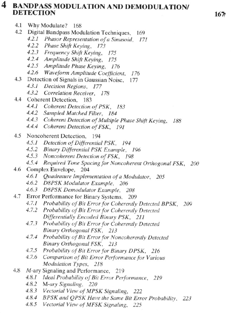 Ch04 - Bandpass Modulation and Demodulation | PDF