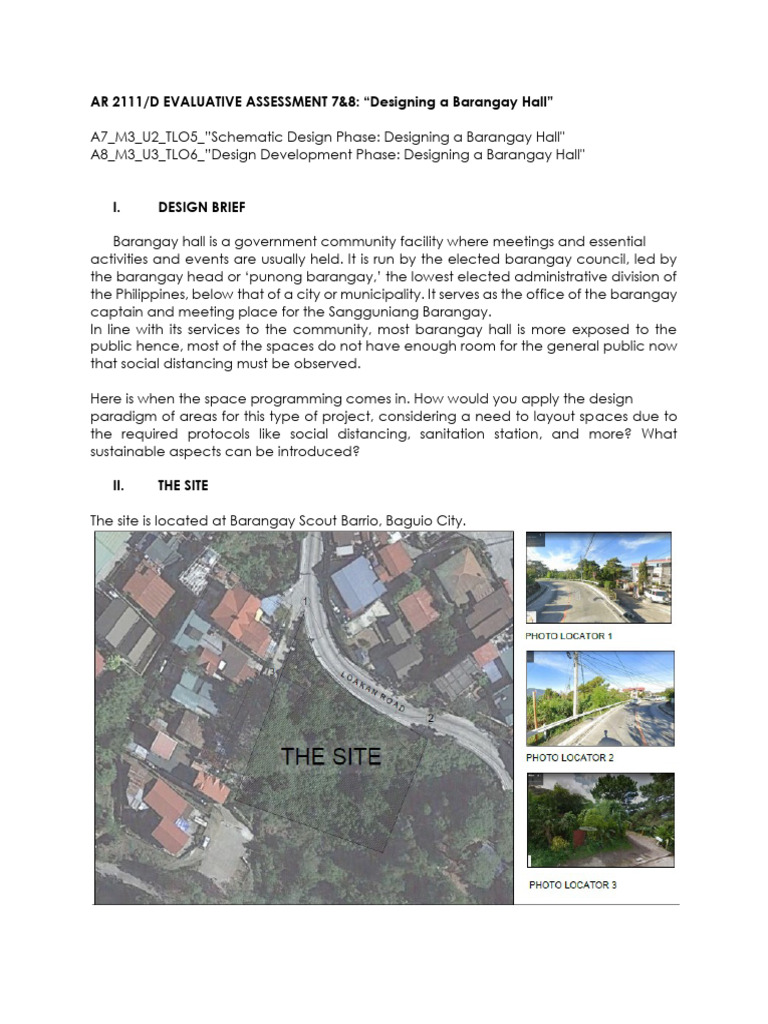 Designing A Barangay Hall | PDF | Drawing | Design