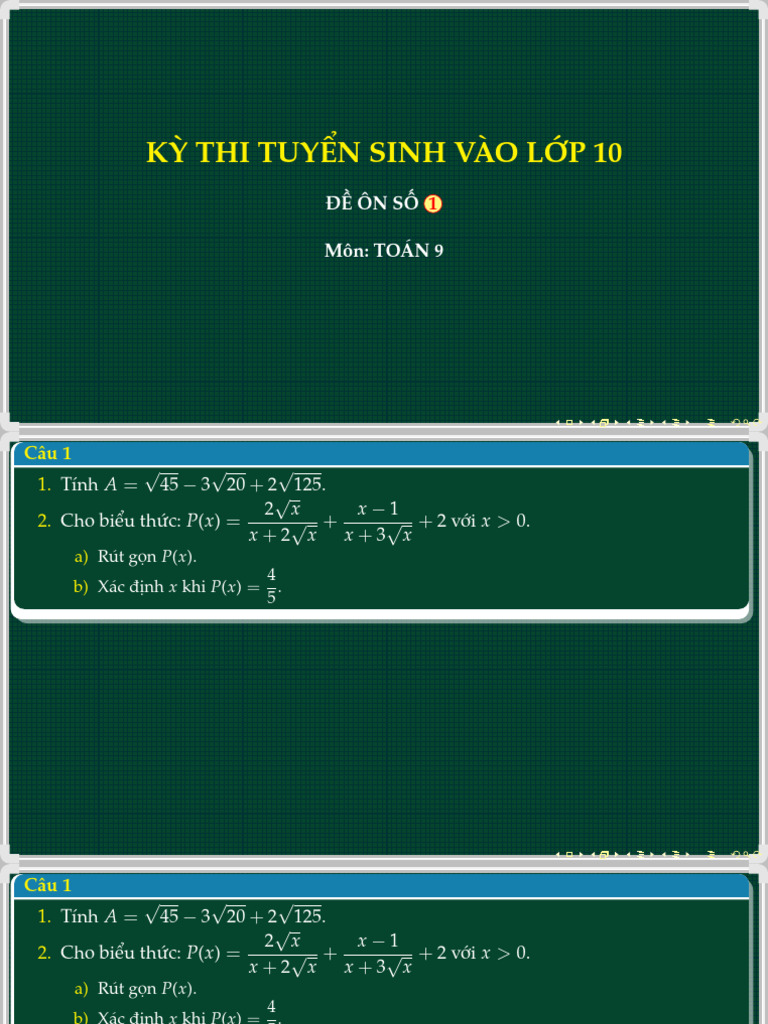 MỖI NGÀY MỘT ĐỀ THI 01 | PDF