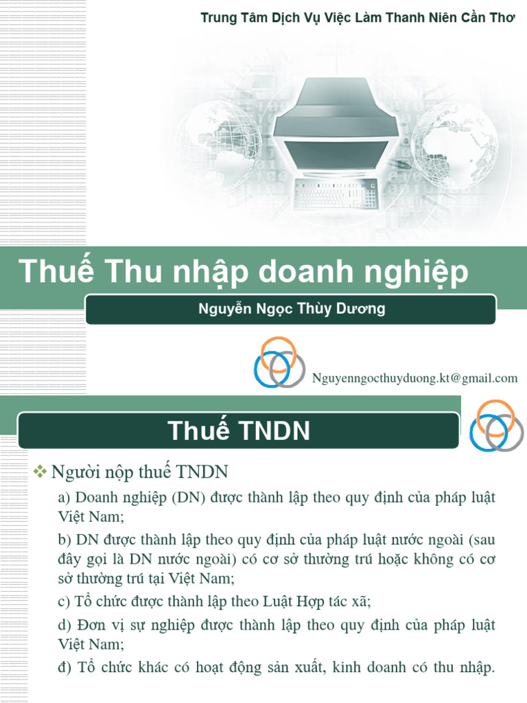 Bai Giang Thue TNDN | PDF
