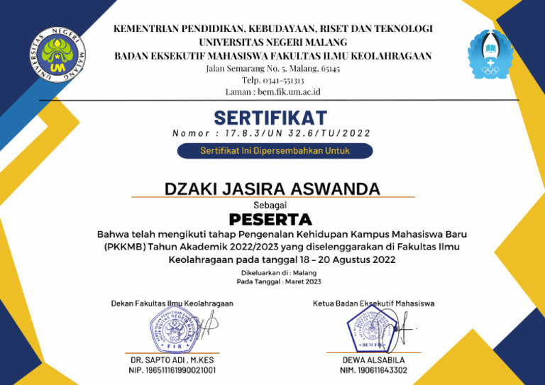 Dzaki Jasira Aswanda | PDF