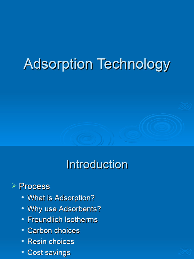 03 Adsorption Technology | PDF | Adsorption | Materials