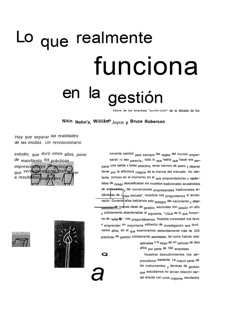 Nohria. HBR. Lo Que Funciona en La Gestion | PDF | Business | Walmart
