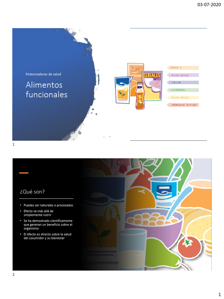 Clase 18. Alimentos funcionales | PDF | Alimentos | Comida funcional