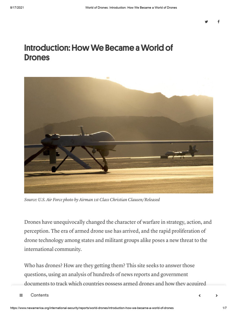 World of Drones - Introduction - How We Became A World of Drones | PDF ...