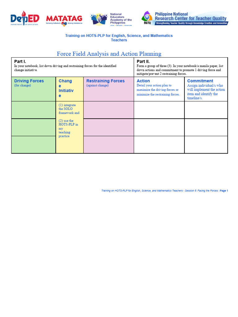 Teacher Training on HOTS-PLP | PDF