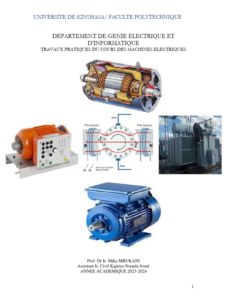 TP Machines Electriques 2024 Tfo Et Mas | PDF | Transformateur ...