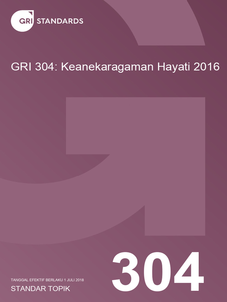 GRI 304 - Keanekaragaman Hayati 2016 - Indonesian | PDF