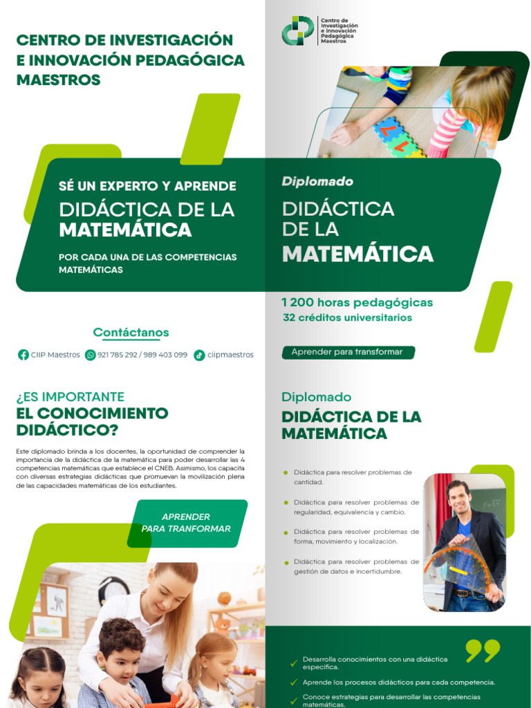 Brochure Didáctica de La Matemática | PDF | Enseñando | Geometría