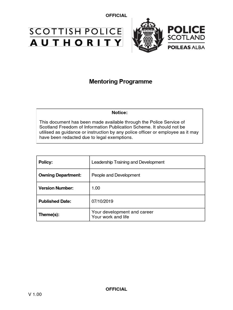 3) Mentoring-programme-Scottish Police Authority | PDF | Mentorship ...