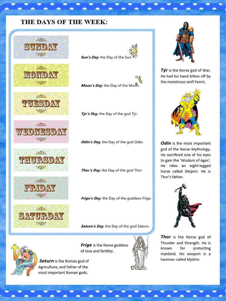 The Days of The Week | PDF