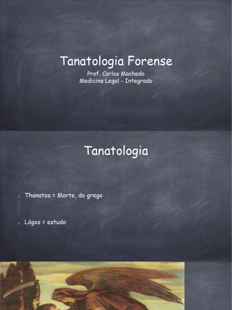 Estudo da Tanatologia Forense | PDF | Morte