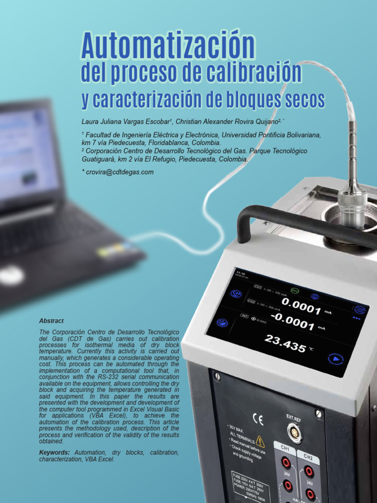 1 Automatización Calibración T | PDF | Calibración | Medición