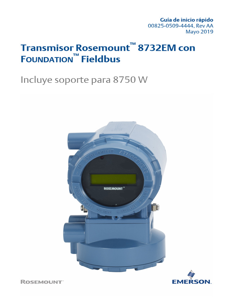 Transmisor Rosemount Foundation Fieldbus Es | PDF | Fuente de ...