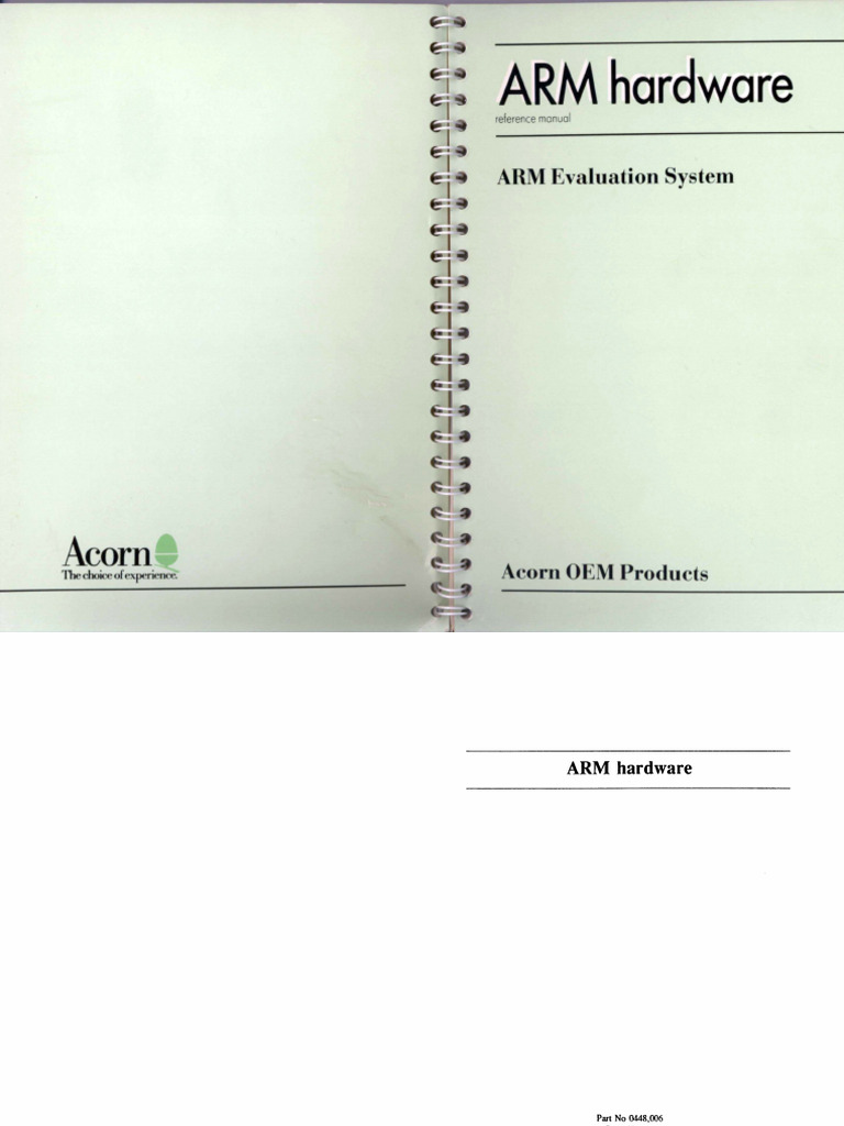 ARM Evaluation Sys Aug86 | PDF