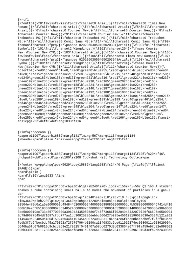 Changes of State Questions | PDF | Nature