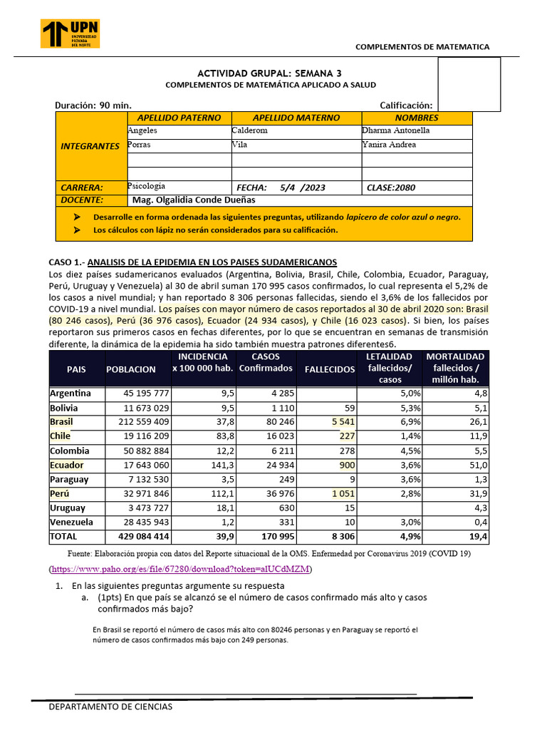 TPCC - Semana 3 - T1 | PDF | Medicina CLINICA | Inmunología
