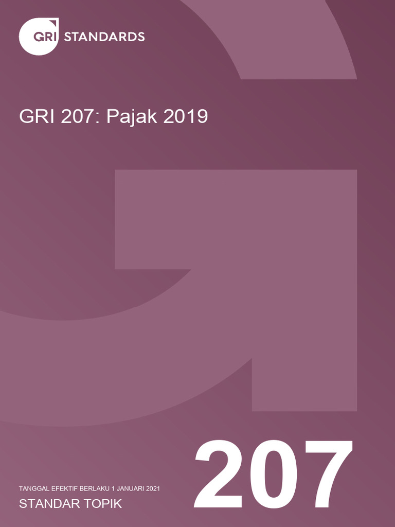 GRI 207 - Pajak 2019 - Indonesian | PDF | Ilmu Sosial
