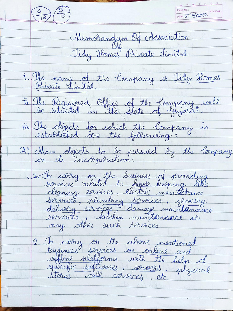 Example of MOA and AOA | PDF