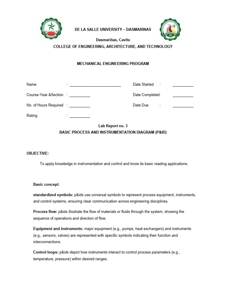 Lab Report No 3 Basic Processes Instrumentation Diagram4-1 | Download ... Lab Report No 3 Basic Processes Instrumentation Diagram4-1 | Download ...