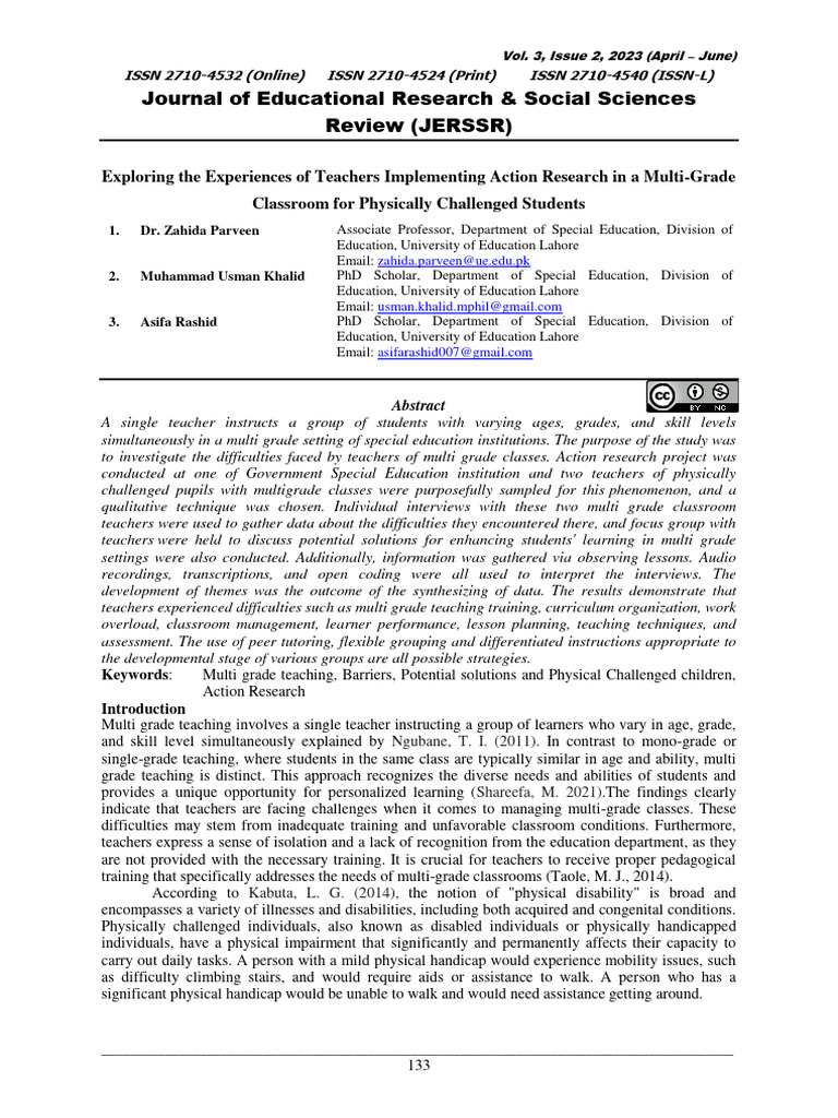 Teacher Challenges in Multi-Grade Classrooms | PDF | Differentiated ...