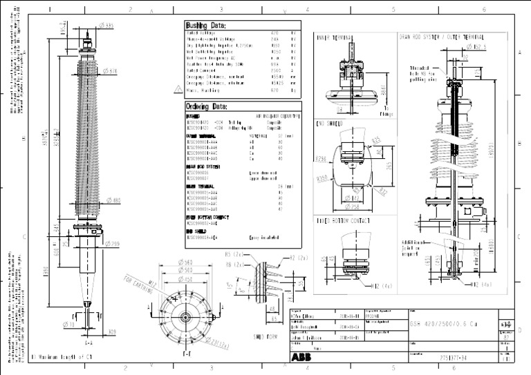 HV Bushing | PDF | Insulator (Electricity) | Manufactured Goods