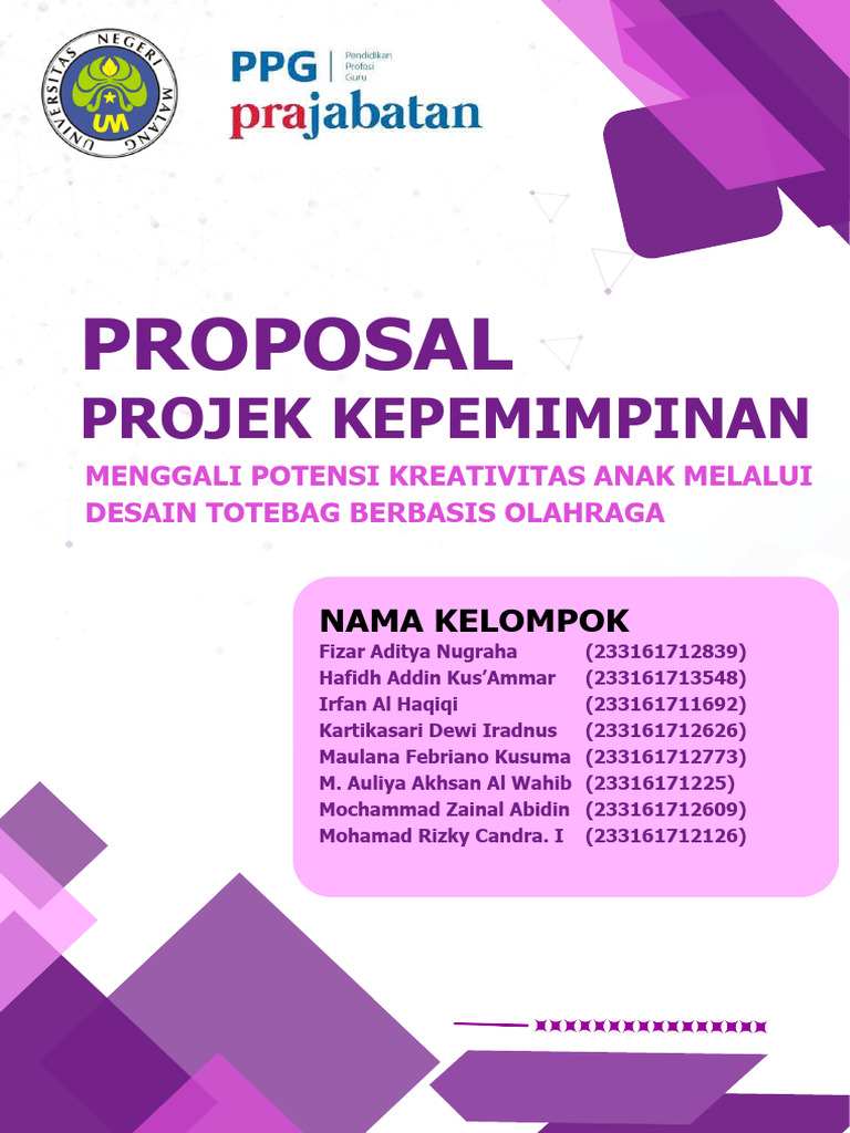 Proposal Projek Kepemimpinan | PDF | Karier & Perkembangan