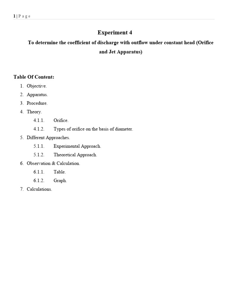 Experiment 4,5,6 | PDF | Reynolds Number | Laminar Flow