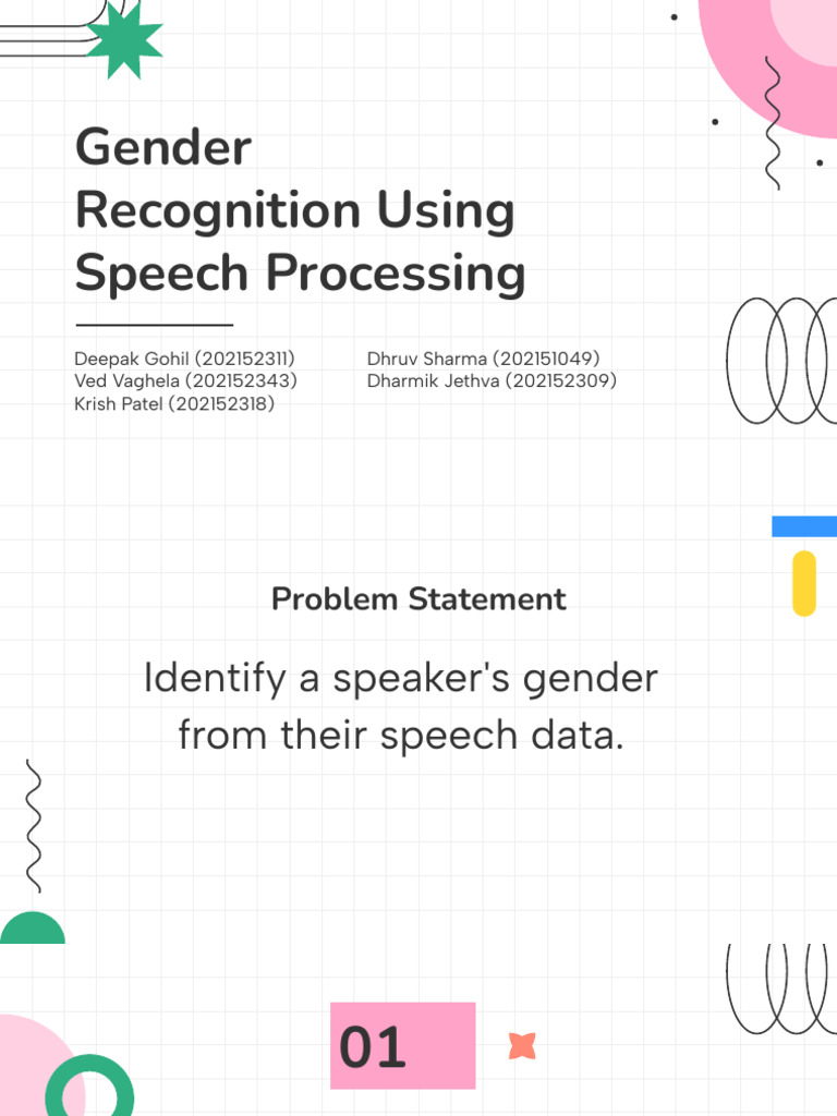 Gender Recognition via Speech Processing | PDF | Signal Processing ...