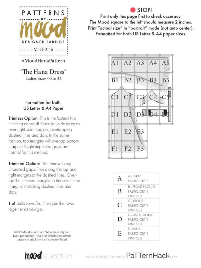MDF316 Hana Pattern Letter A4 Tiled | PDF