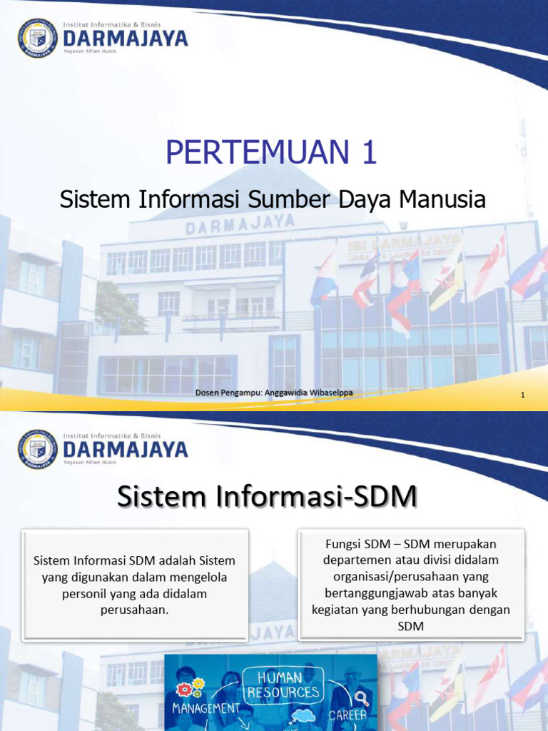 Sistem Informasi SDM: Fungsi dan Keamanan | PDF