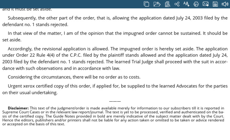 Legal Judgment on Application Rejection | PDF