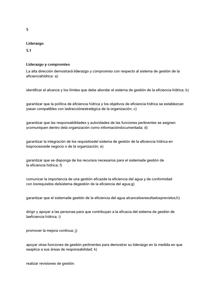 ISO 46001 en Partes | PDF | Planificación | Agua