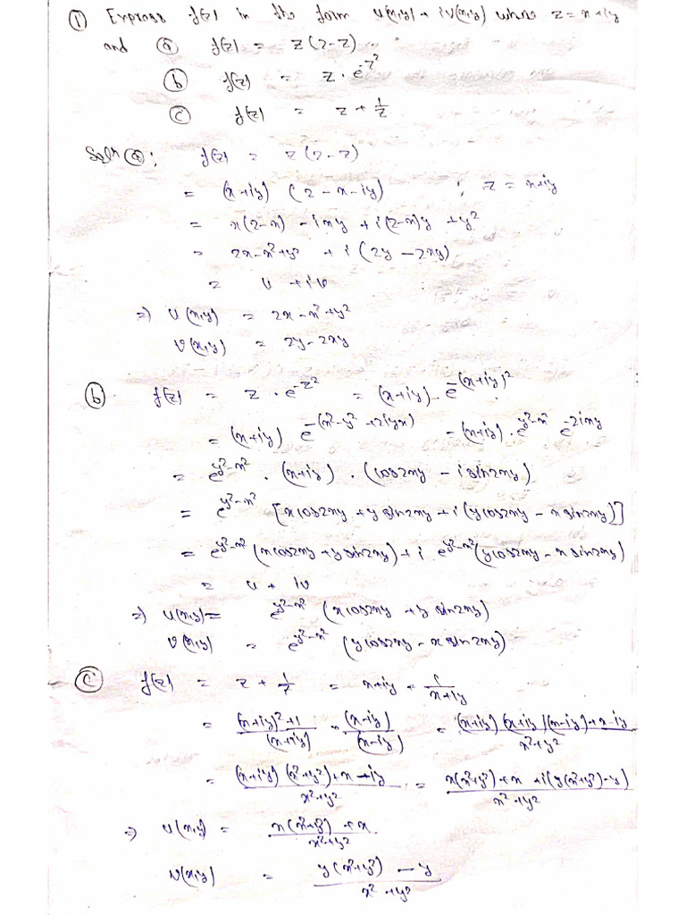 Complex Analysis My Solved Problems | PDF
