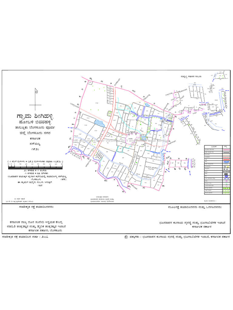 Seegehalli Village Map | PDF | Latin Script | Collation