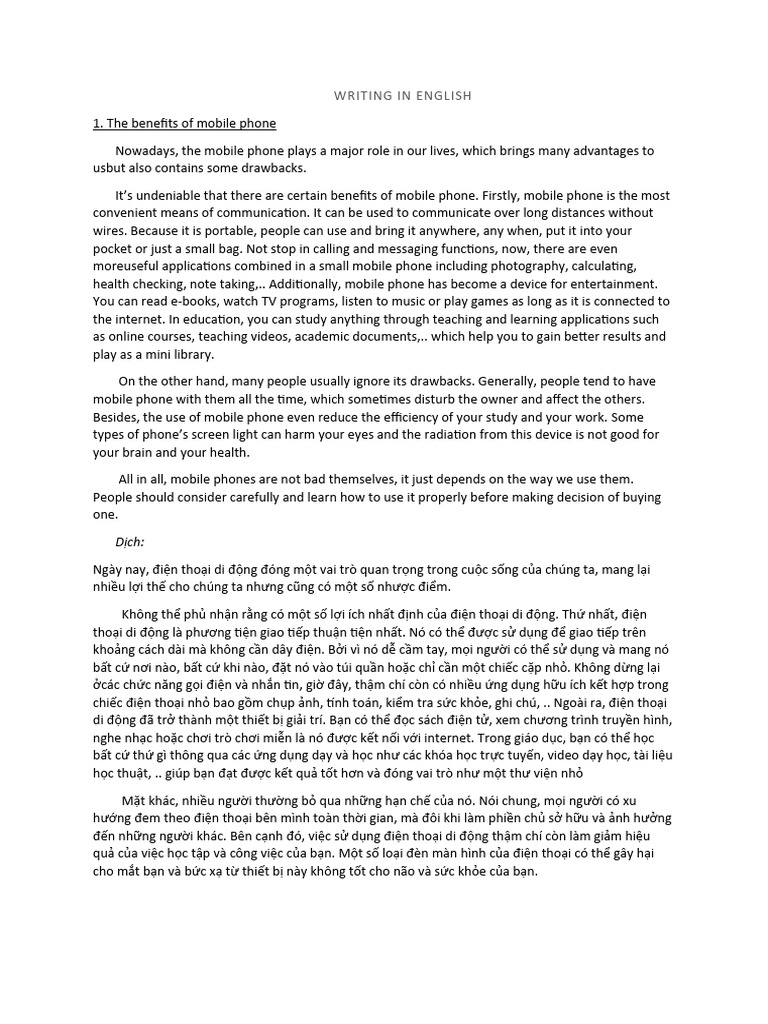 Writing in English | PDF