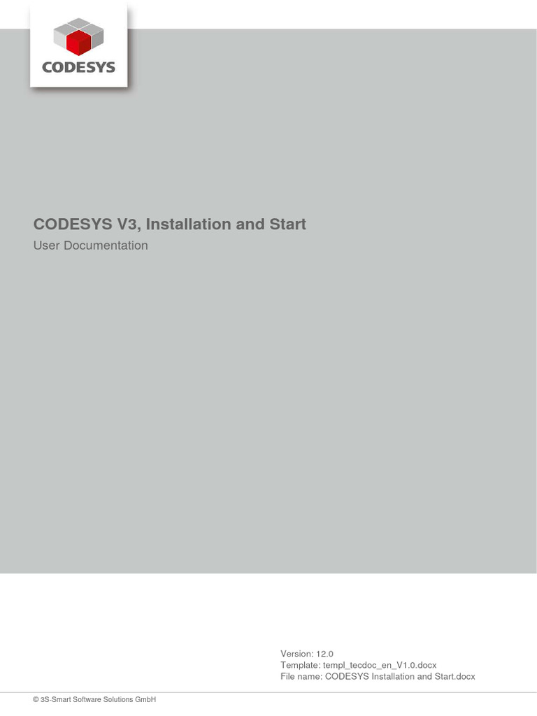 CODESYS Installation and Start | PDF | Programmable Logic Controller | Icon (Computing)