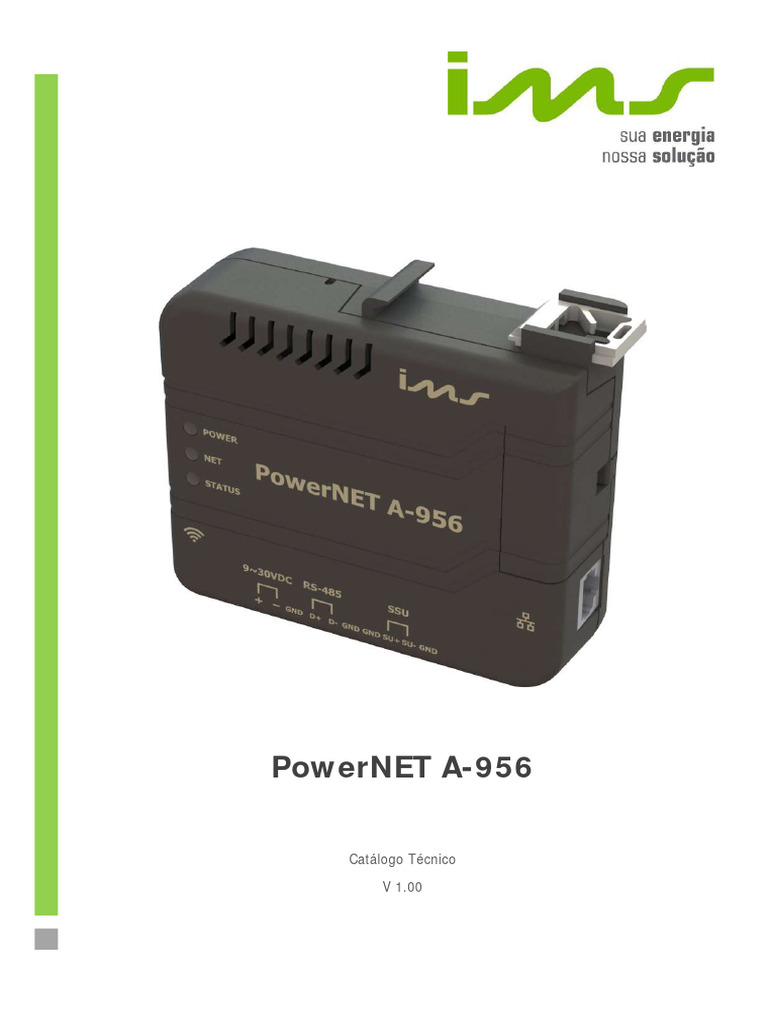 PowerNET A-956 Catalogo P Rev 100 | PDF | Scada | Wi-Fi