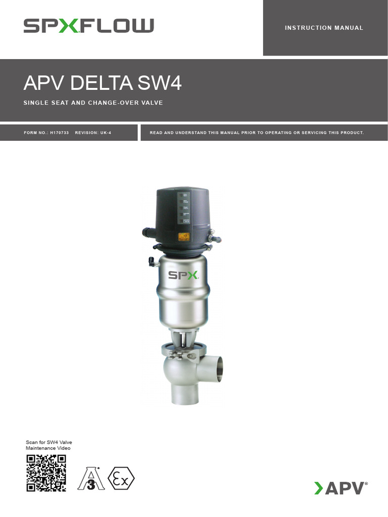 APV Valves SW4 GB | PDF | Valve | Actuator